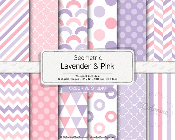 Pink And Purple Chevron Scrapbook Paper