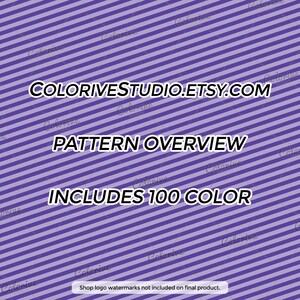 Tinted Diagonal Stripes Digital Paper 100 Rainbow Colors Small Striped ...