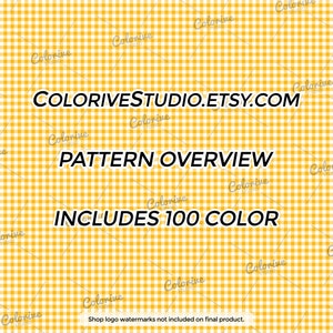 Small Gingham Digital Paper 100 Rainbow Colors Small Horizontal ...