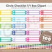 100 Checklist Quarter Box Planner Clipart Dot Circle List Png - Etsy