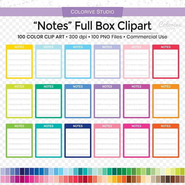 Notes Full Box - Etsy