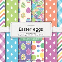 Easter Digital Paper - Etsy