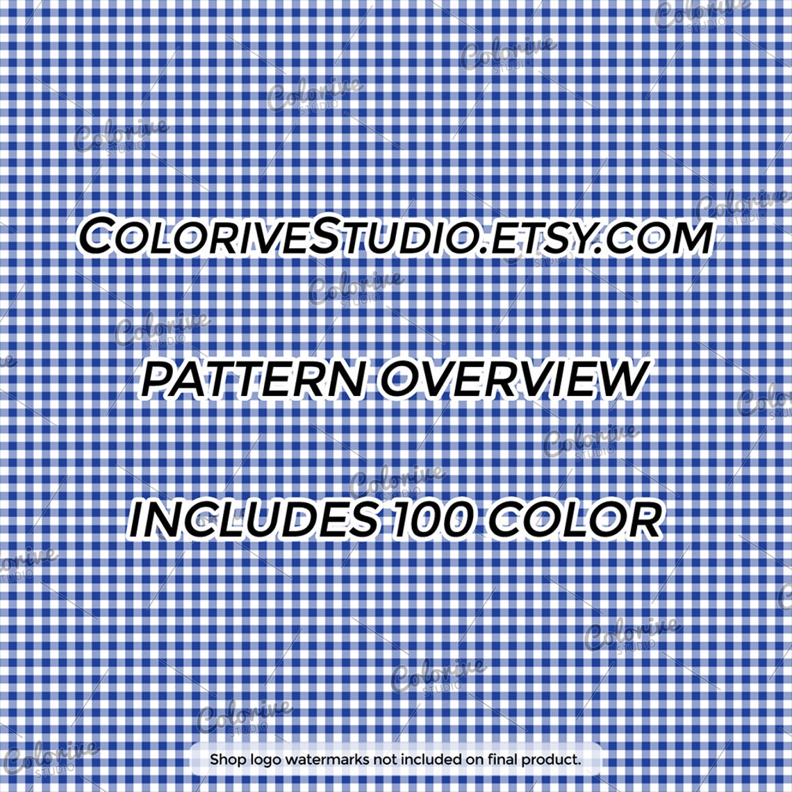 Small Gingham Digital Paper 100 Rainbow Colors Small - Etsy