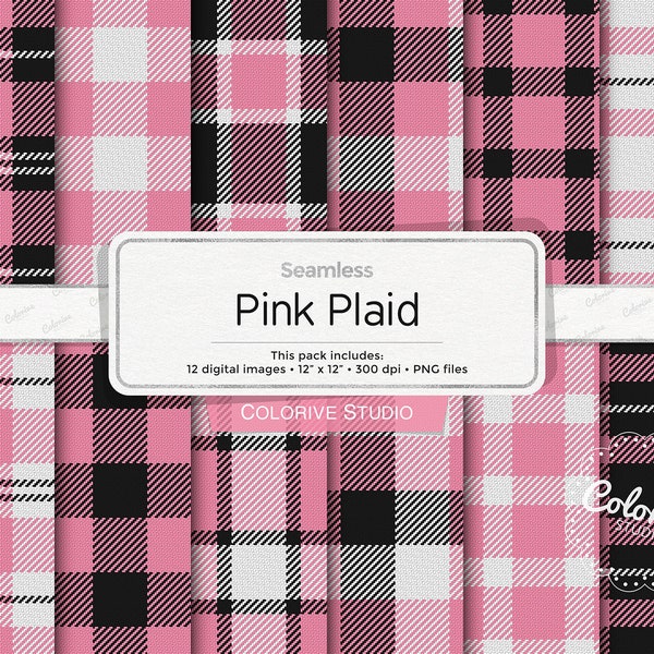 Pink Plaid - Etsy