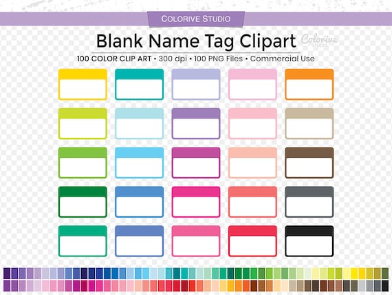 Blank Name Tag Png