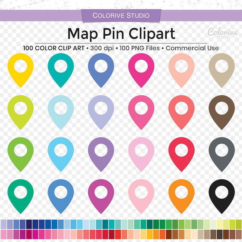 Map Pin Stickers - Etsy