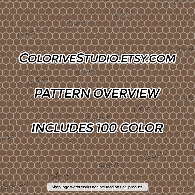 Tinted Honeycomb Digital Paper 100 Rainbow Colors Geometric | Etsy