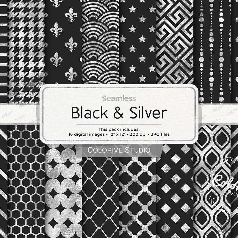 Geometric Silver - Etsy