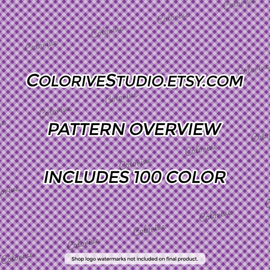 Tinted Small Gingham Digital Paper 100 Rainbow Colors Small | Etsy