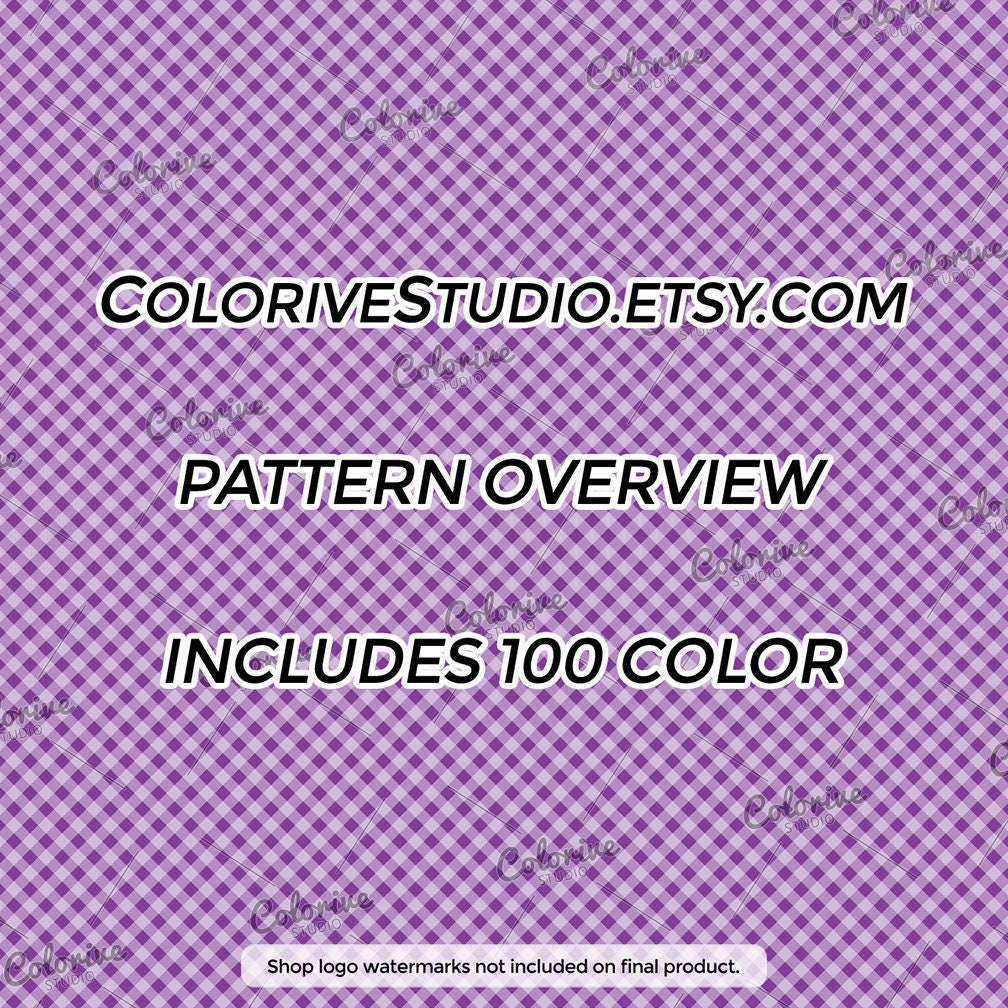 Tinted Small Gingham Digital Paper 100 Rainbow Colors Small - Etsy