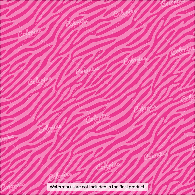 Tinted Zebra Print Digital Paper 100 Rainbow Colors Animal Print Zebra ...