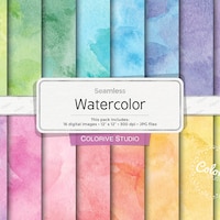 Pink Glitter Watercolor Digital Papers, Commercial Use Instant Download ...