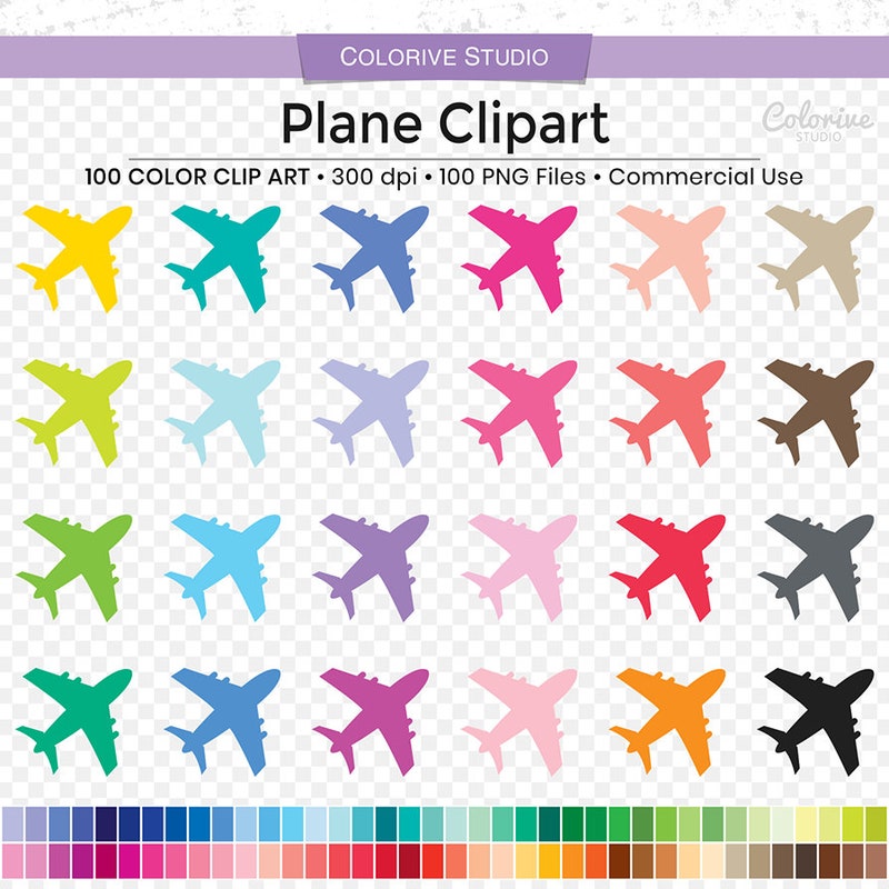 Airplane Clip Art - Etsy