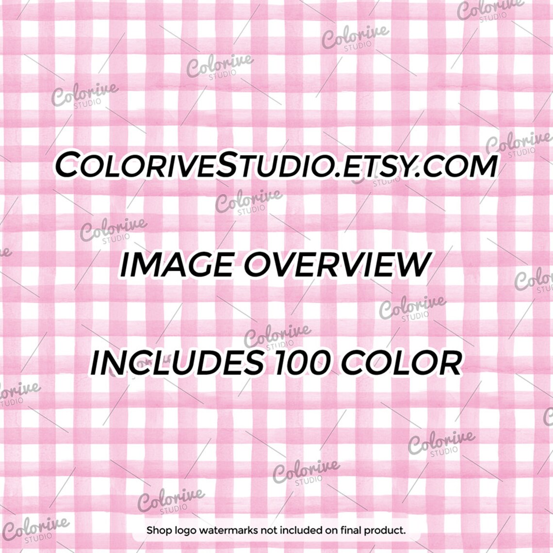 Watercolor Gingham Digital Paper 100 Rainbow Colors Water - Etsy