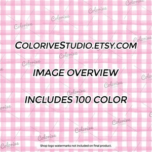 Watercolor Gingham Digital Paper 100 Rainbow Colors Water Colour ...