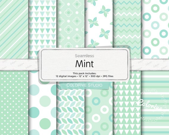 Mint Pattern Background