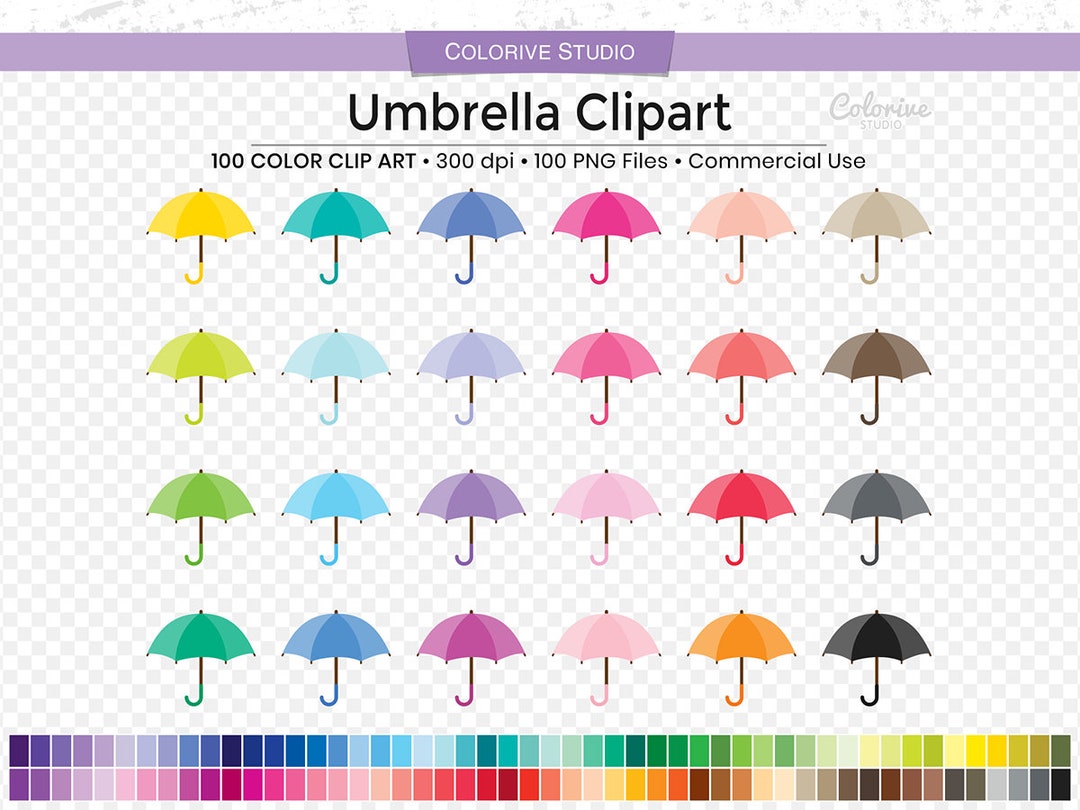 100 Umbrella Clipart Rainbow Colors Rainy Day Umbrella Png Clip Art ...