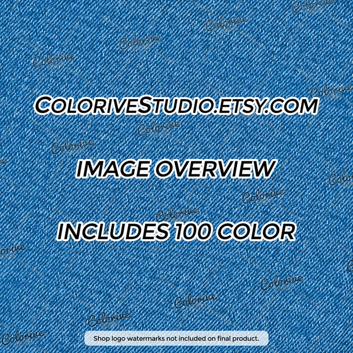 Denim Papers Digital Paper 100 Rainbow Colors Jean Paper | Etsy