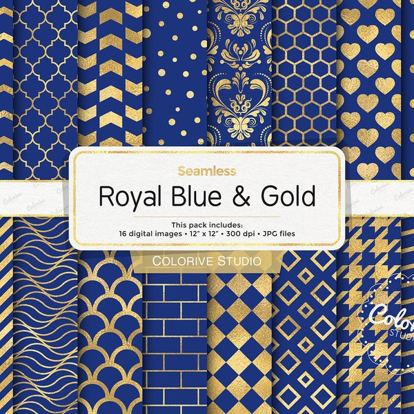 Blue and Gold - Etsy