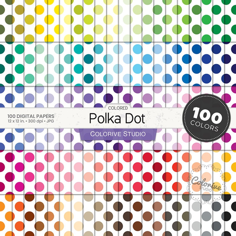 Polka Dot Labels - Etsy