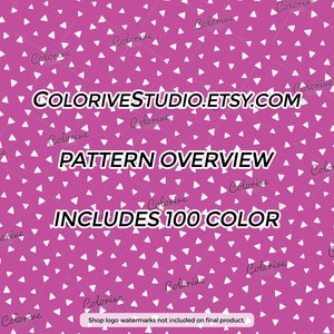 Confetti Triangles Digital Paper 100 Rainbow Colors Fun White - Etsy