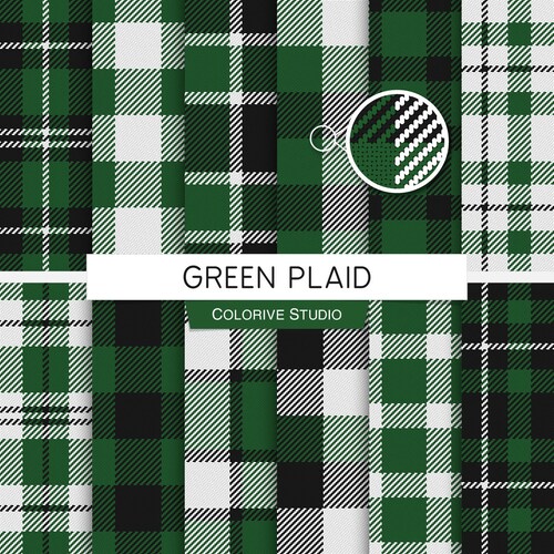 Red Plaid Digital Paper Buffalo Check Checkered Tartan - Etsy