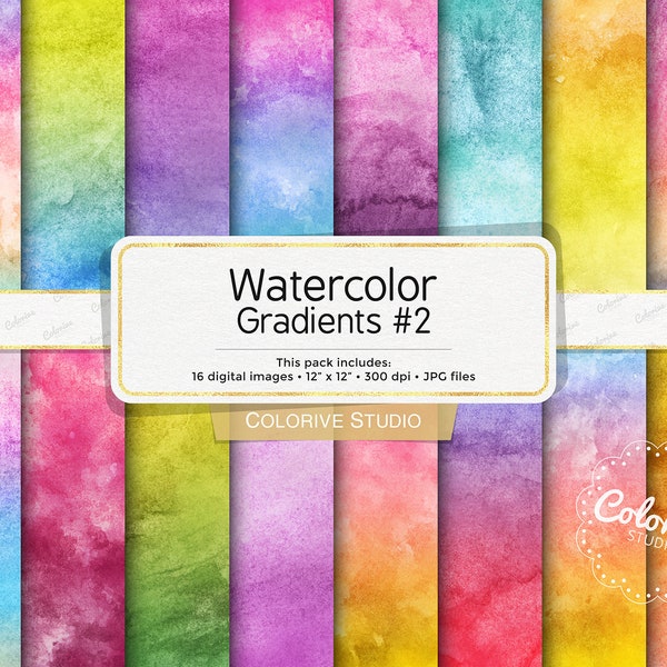 Digital Watercolor - Etsy