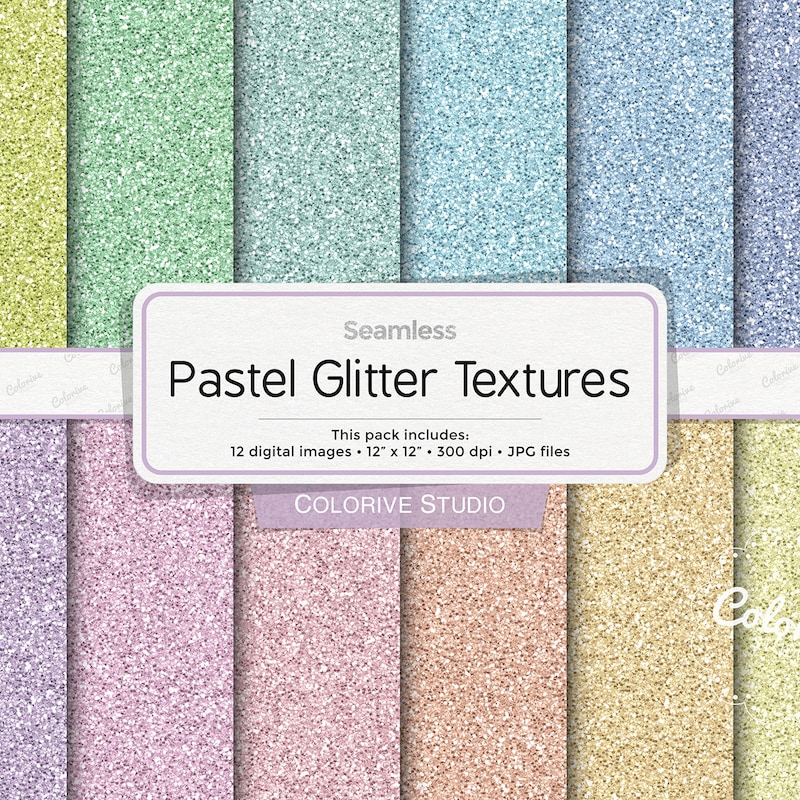 Pastel Glitter - Etsy