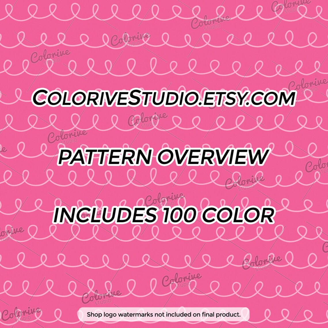 Tinted Doodle Loops Digital Paper 100 Rainbow Colors Hand - Etsy