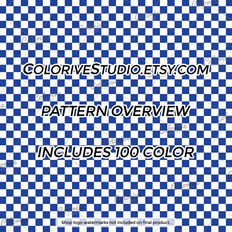 Checkerboard Digital Paper 100 Rainbow Colors Checkered Check - Etsy