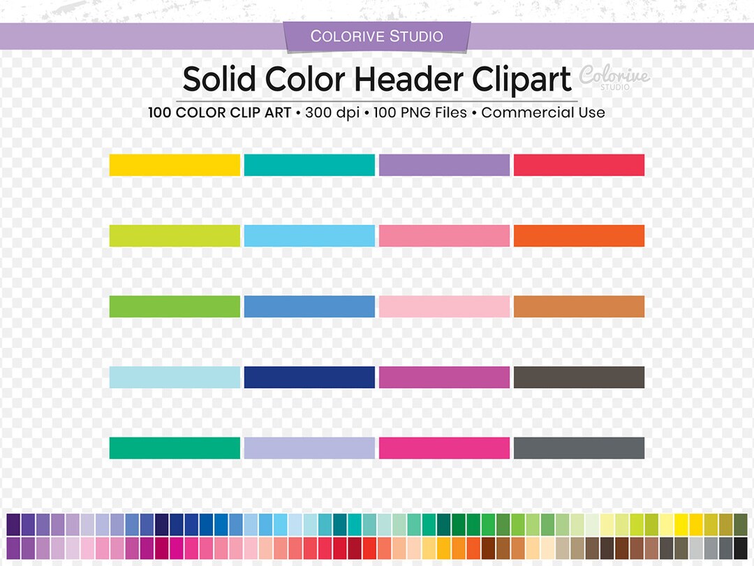 100 Solid Header Planner Clipart Blank Rainbow Header Box Png Clip Art ...