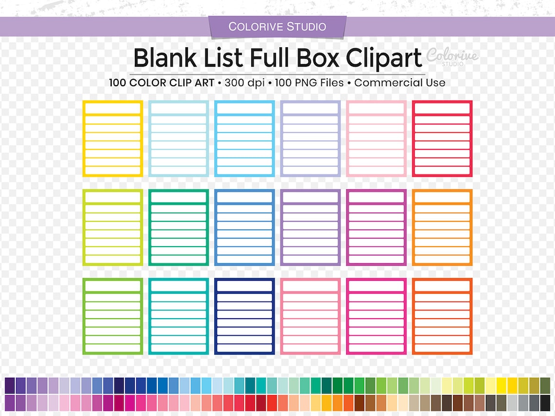 100 Blank List Planner Clipart Blank Empty Task List Png Clip Art ...