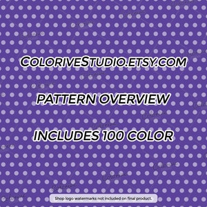 Tinted Polka Dot 3 Digital Paper 100 Rainbow Colors Seamless - Etsy