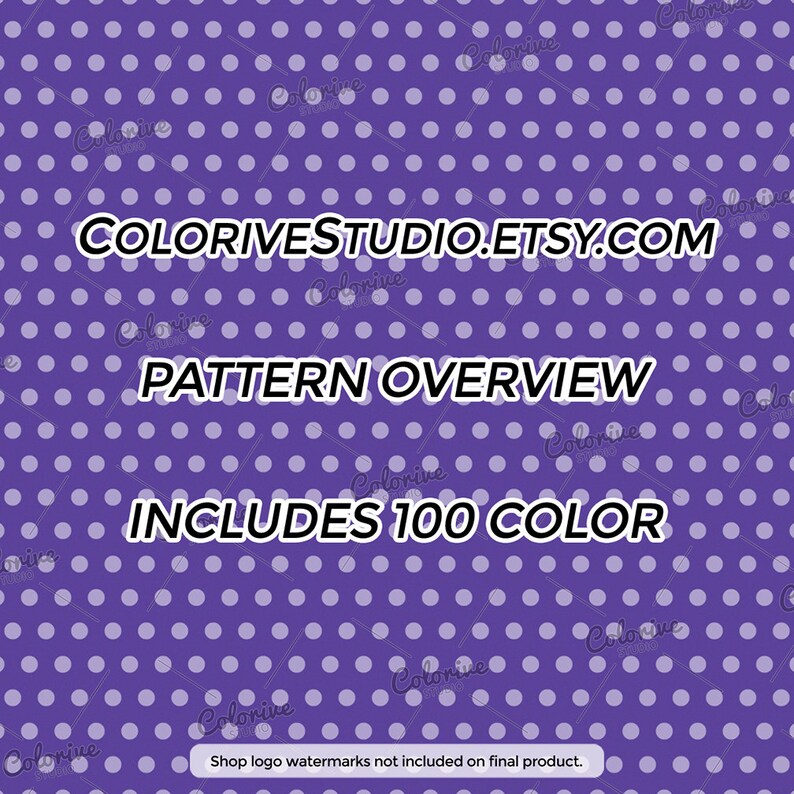 Tinted Polka Dot 3 Digital Paper 100 Rainbow Colors Seamless - Etsy