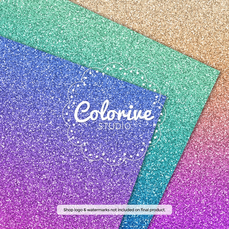 Glitter Gradients Digital Paper Metallic Ombre Gradient - Etsy Australia