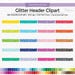 100 Glitter Header Planner Clipart Glitter Texture Task Box Png ...