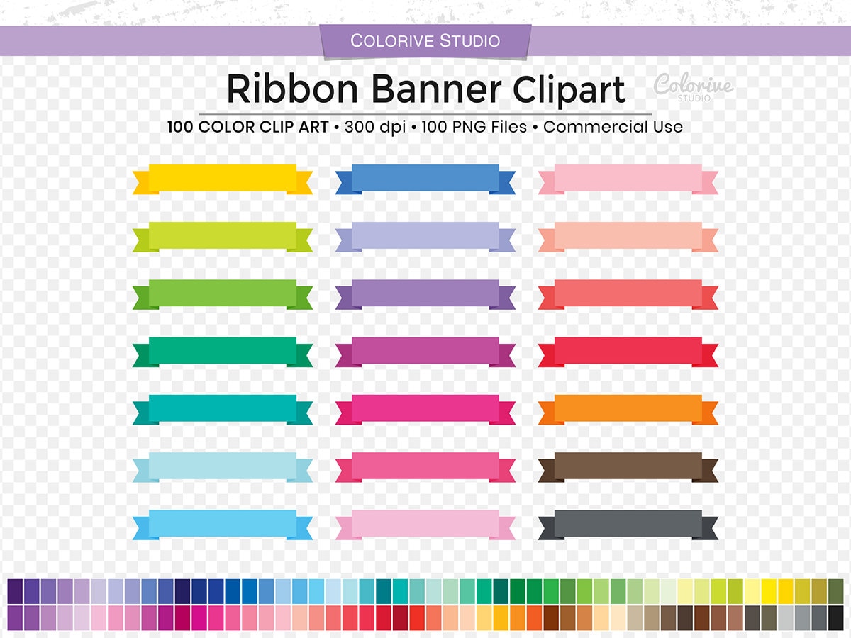 Straight Ribbon Banner