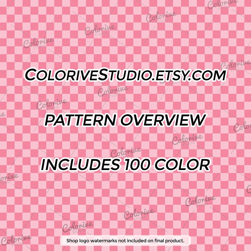 Tinted Checkerboard Digital Paper 100 Rainbow Colors Checkered - Etsy