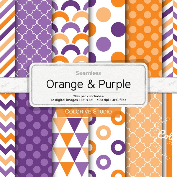 Purple and Orange - Etsy