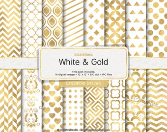 White Gold Paper | Etsy