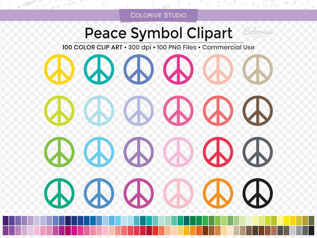 100 Peace Symbol Clipart Rainbow Colors Peace Sign Png Icon Clip Art ...