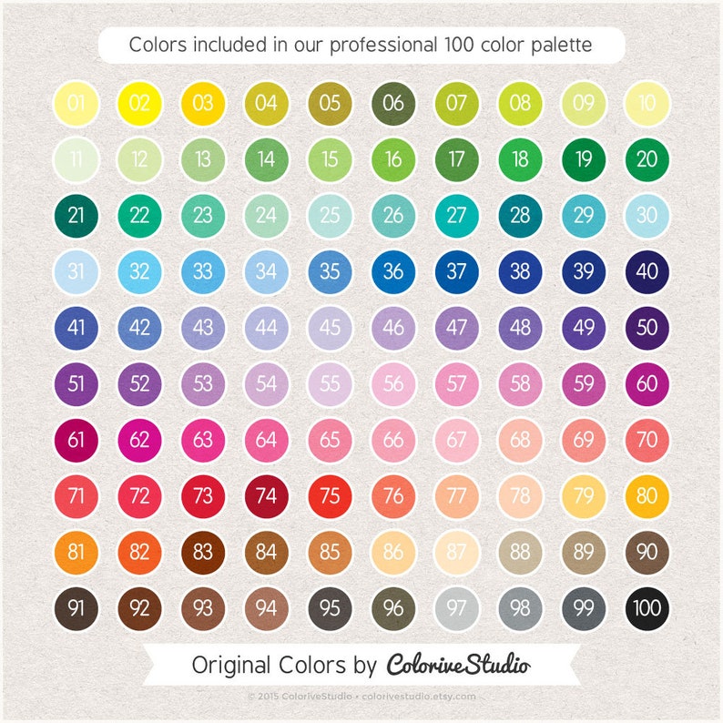 300 Label Clipart in Rainbow Colors With Solid Dashed and | Etsy