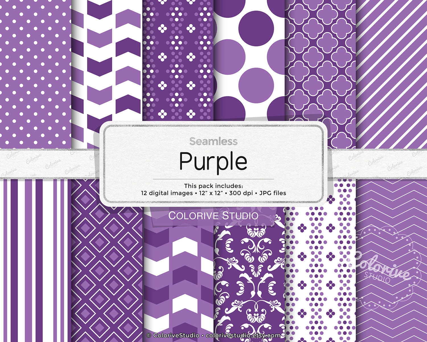 Pink And Purple Chevron Scrapbook Paper
