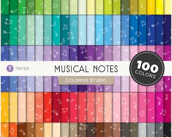 Music Digital Paper | Etsy
