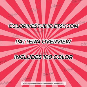 Tinted Starburst Digital Paper 100 Rainbow Colors Sunburst Light Burst ...