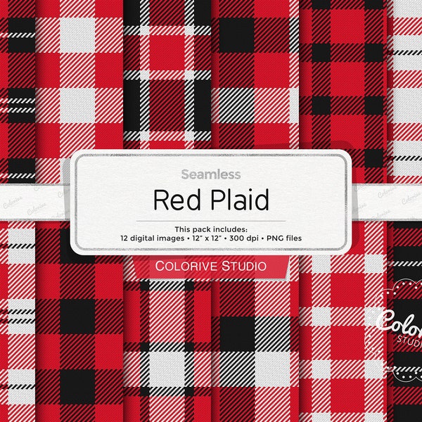 Red White Plaid - Etsy