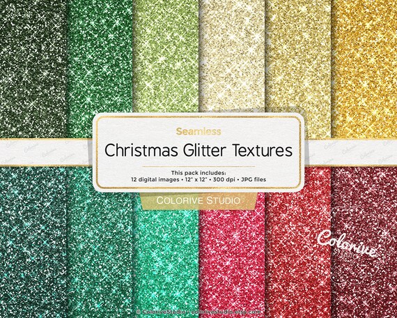 Red Green Gold Glitter Texture Glitter digital paper Background ...