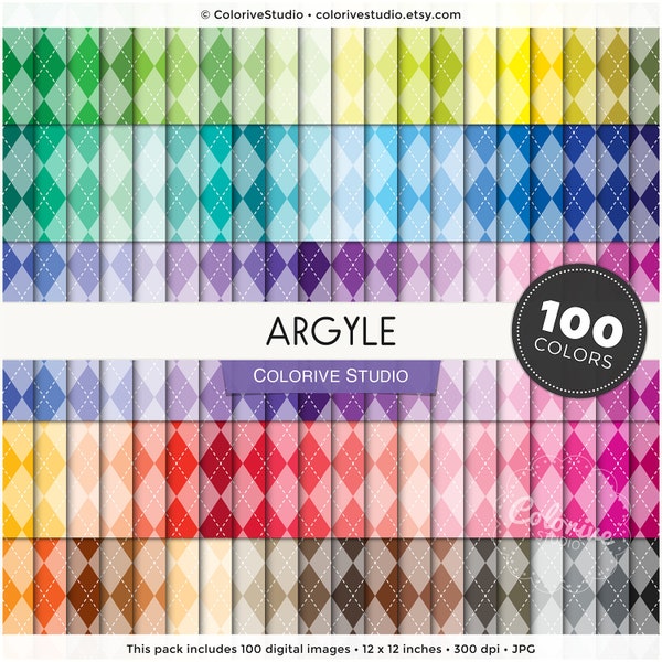 Argyle Paper - Etsy