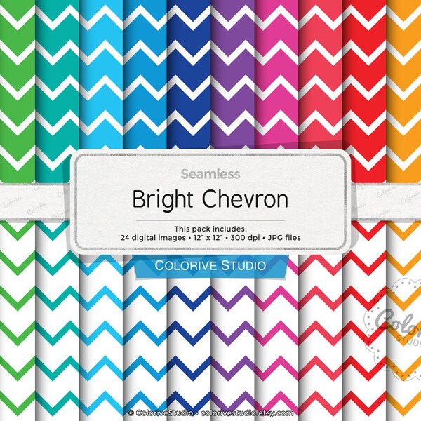Colored Chevron - Etsy