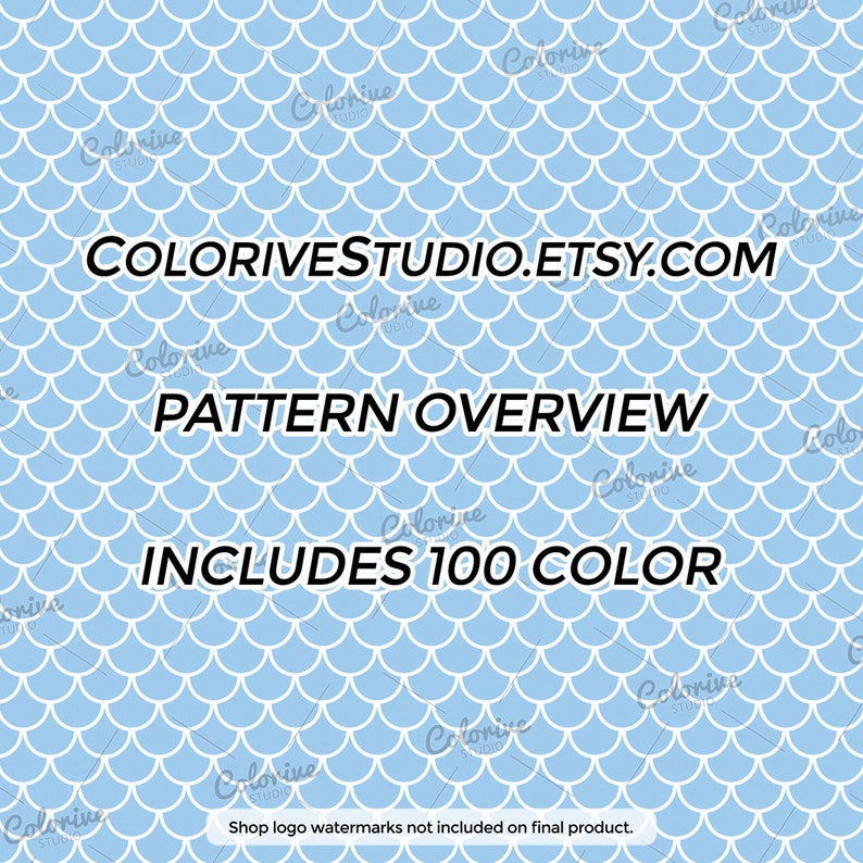 Scales Digital Paper 100 Rainbow Colors Fish Scales Mermaid - Etsy